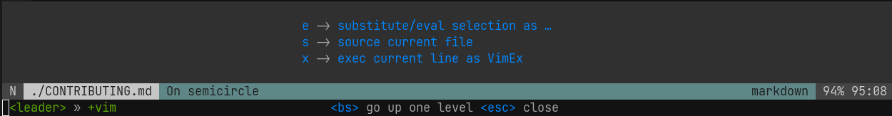Ability to spread keys horizontally in the popup (like vim-which-key ...