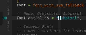 wezterm displays antialiased letters in a heavier weight than Cairo · Issue #320 · wezterm ...