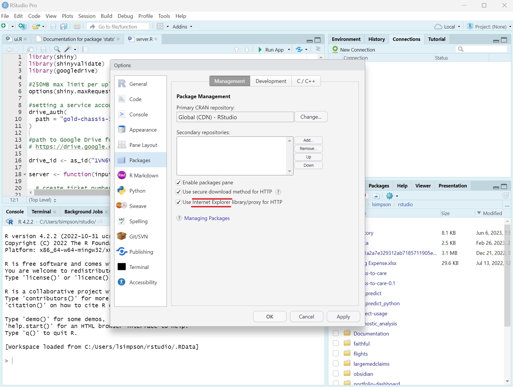 Window's Desktop reference to Internet Explorer · Issue #13250 · rstudio/rstudio · GitHub