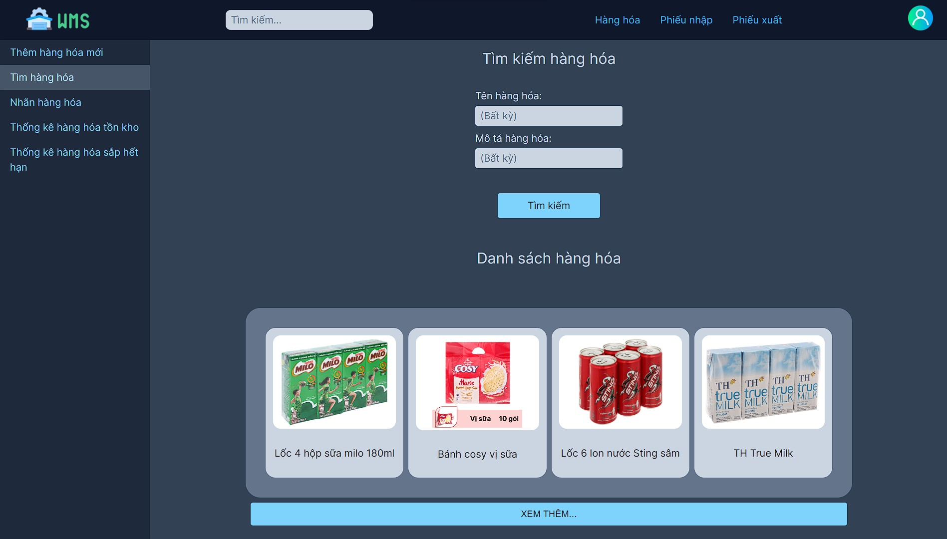 GitHub - taind205/WMS: Hệ thống quản lý kho (Warehouse management system)