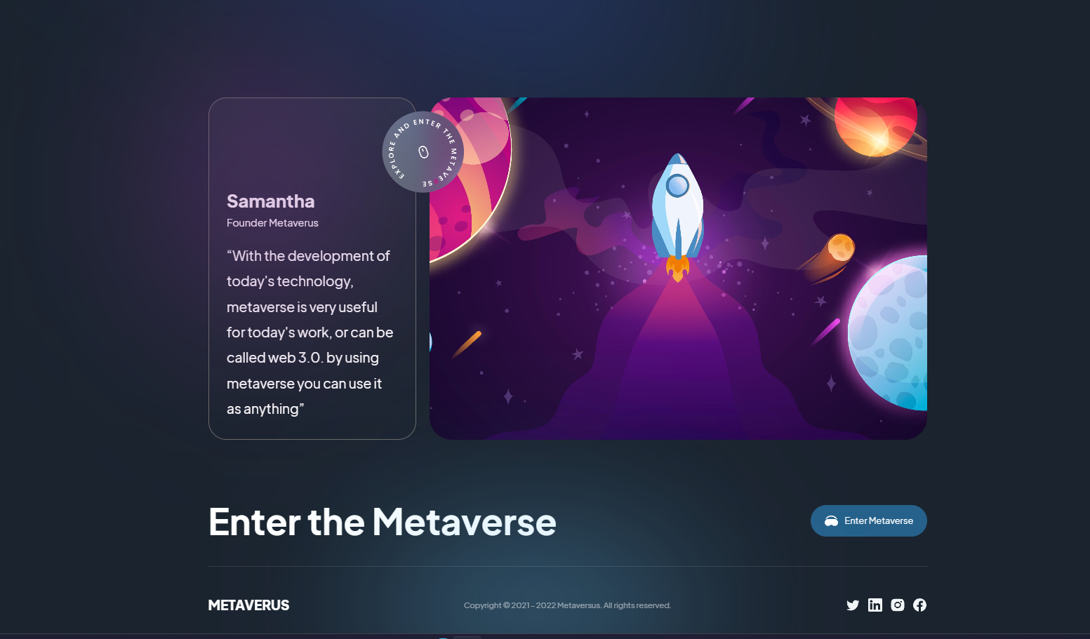 GitHub - numbskullx26/metaverse-landing-page