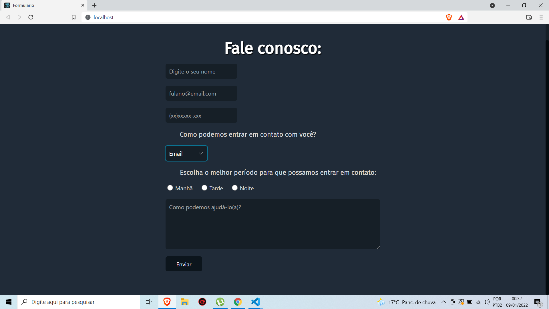 GitHub - LanaTalita/formulariosimplesreact: Um formulário simples feito em React
