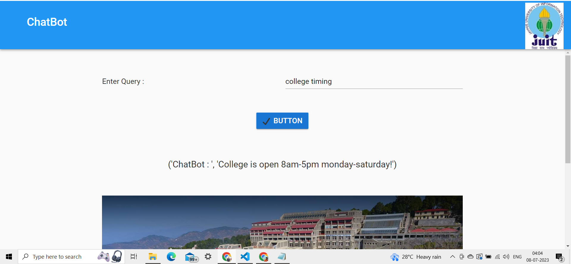 GitHub - TusharPaul01/ChatBot-ML-LSTM-: ChatBot for university purpose