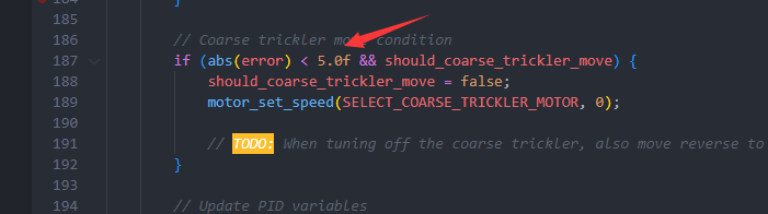 Make charge mode coarse trickler stop threshold variable · Issue #19 · eamars/OpenTrickler ...