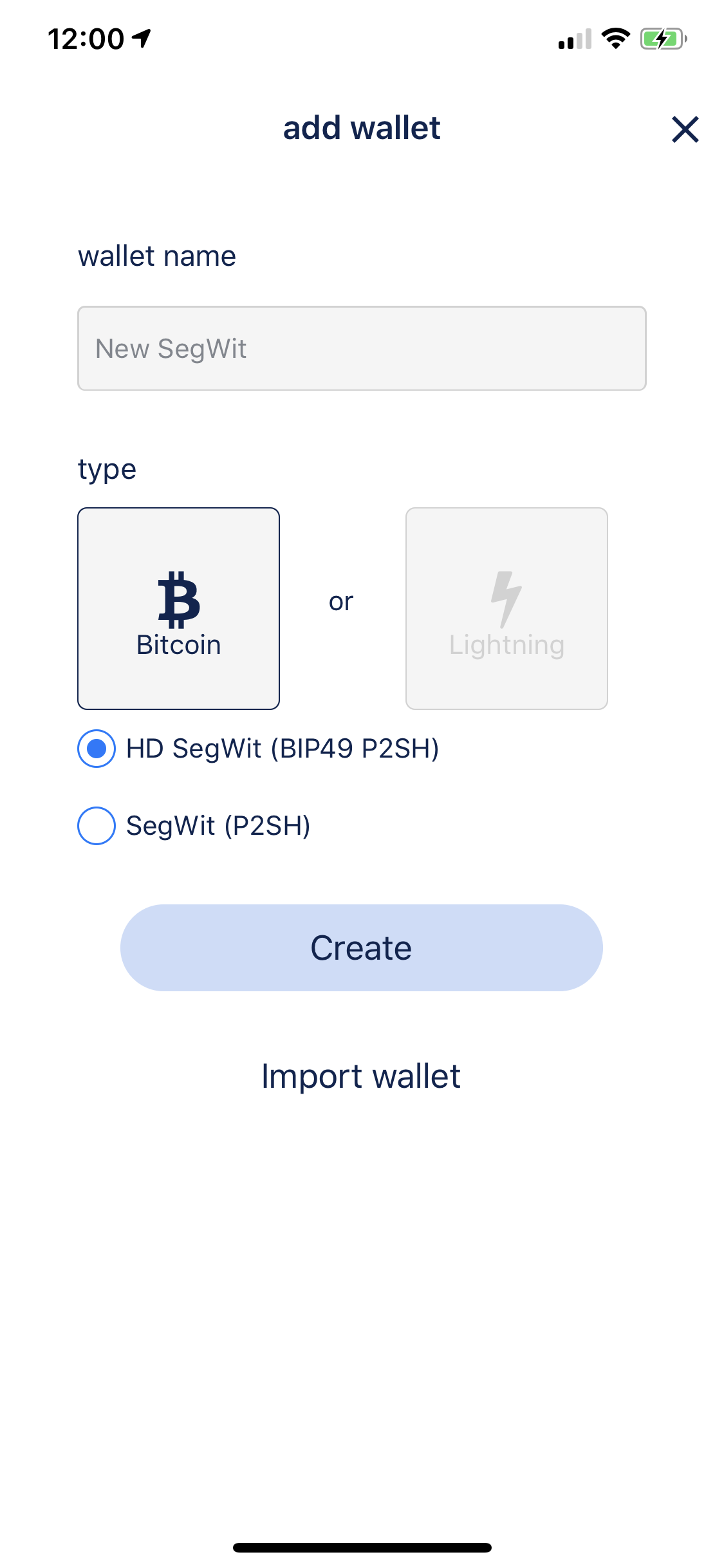 Can't create a Lightning Wallet 3.5.6 (223) · Issue #224 · BlueWallet ...