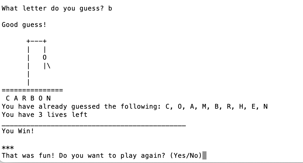 GitHub - gthormann/Hangman