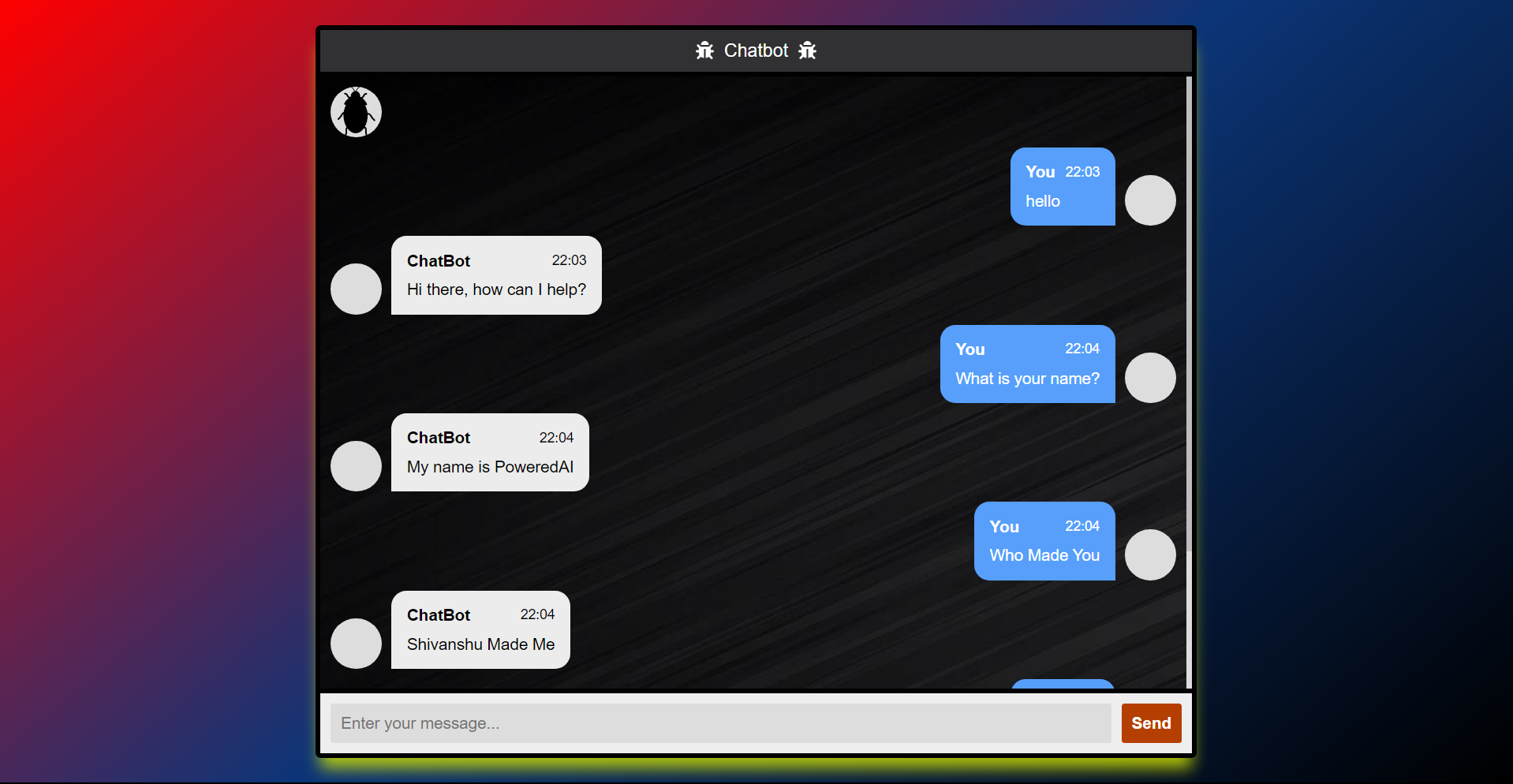 GitHub - shivanshu814/ChatBot