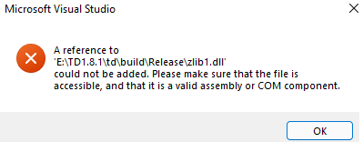Build TdLib for C# and run TdExample · Issue #1863 · tdlib/td · GitHub