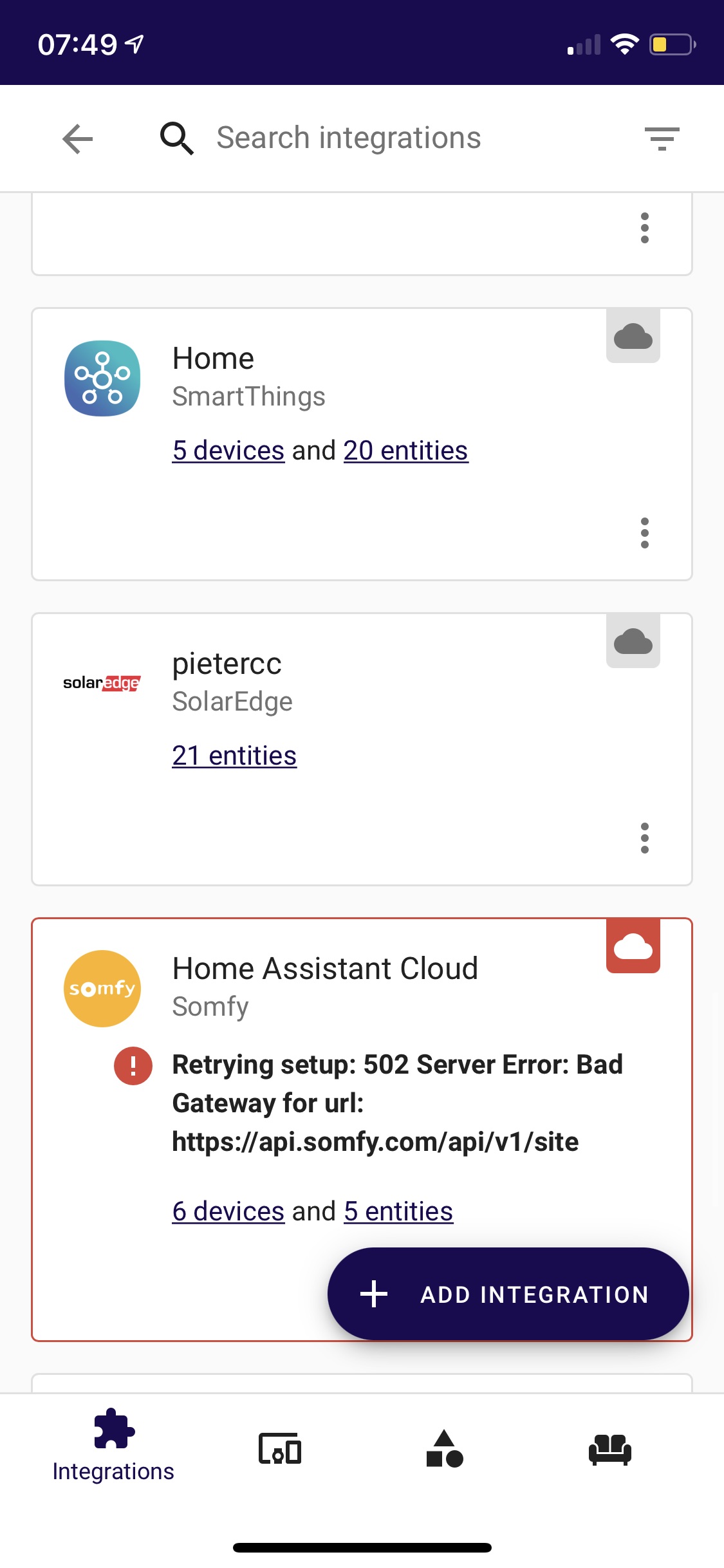 Issue · Issue 21097 · Home Assistant Home · Github