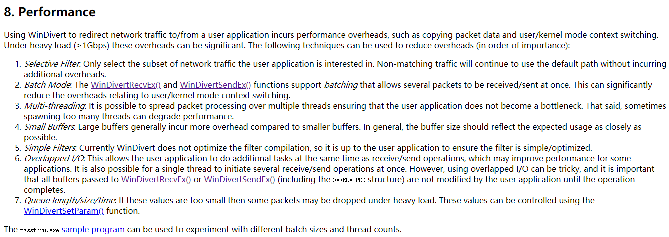 Call WinDivertSendEx return error code 122 · Issue #179 · basil00/WinDivert · GitHub