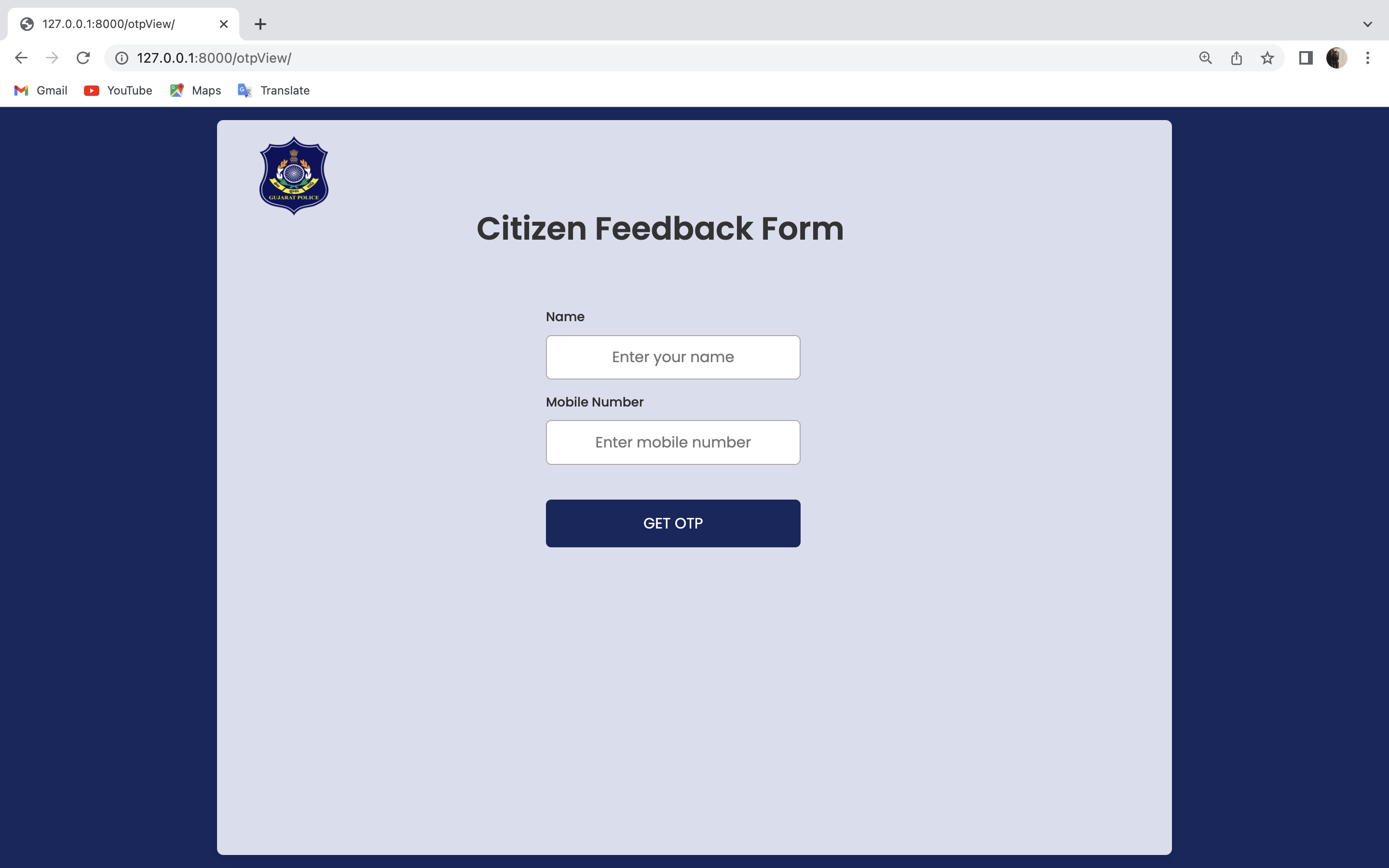 GitHub - Manan060/QR-Code-Feedback-System: SSIP Hackathon Project