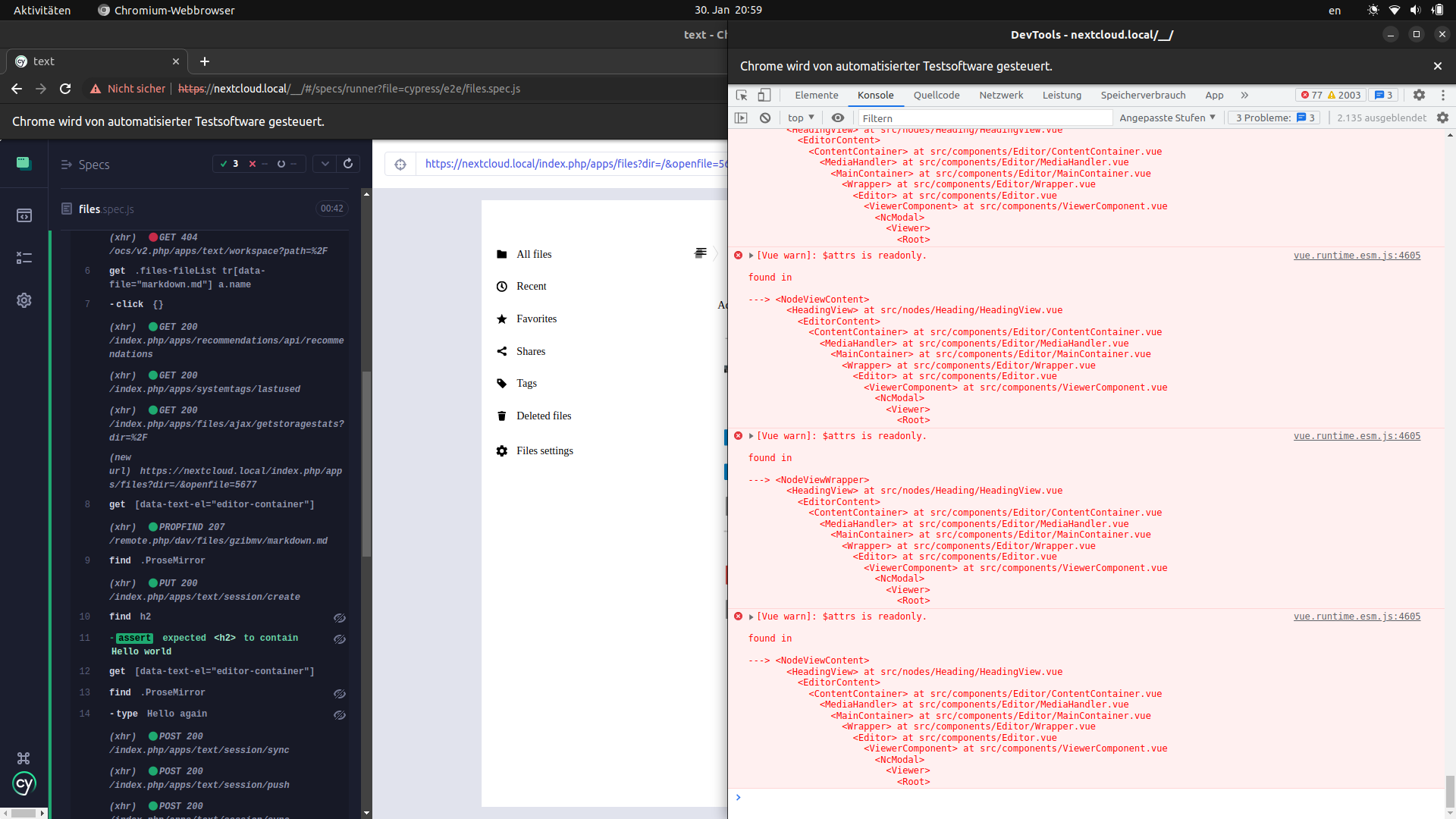 $attrs is readonly in `HeadingView` and `ParagraphView` · Issue #3725 · nextcloud/text · GitHub