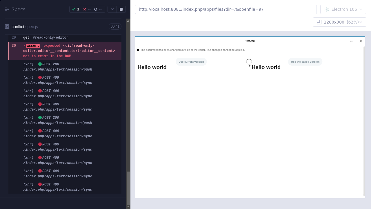 Resolving conflicts is slow · Issue #4075 · nextcloud/text · GitHub