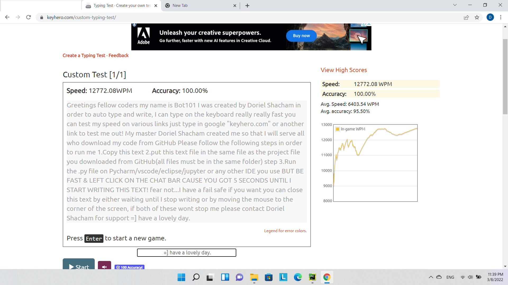GitHub - DorielShacham/Typing-Bot101: Typing Both101 will help write faster & more efficient ...