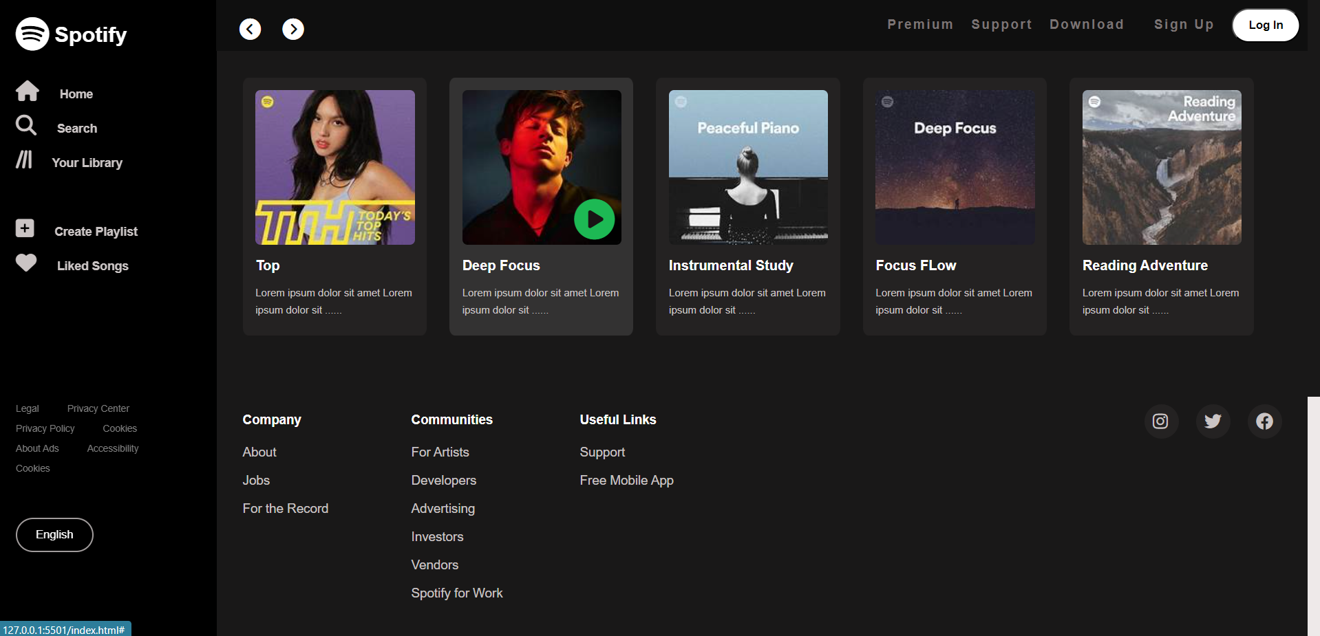 GitHub - yashicagarg50/Spotify-Clone