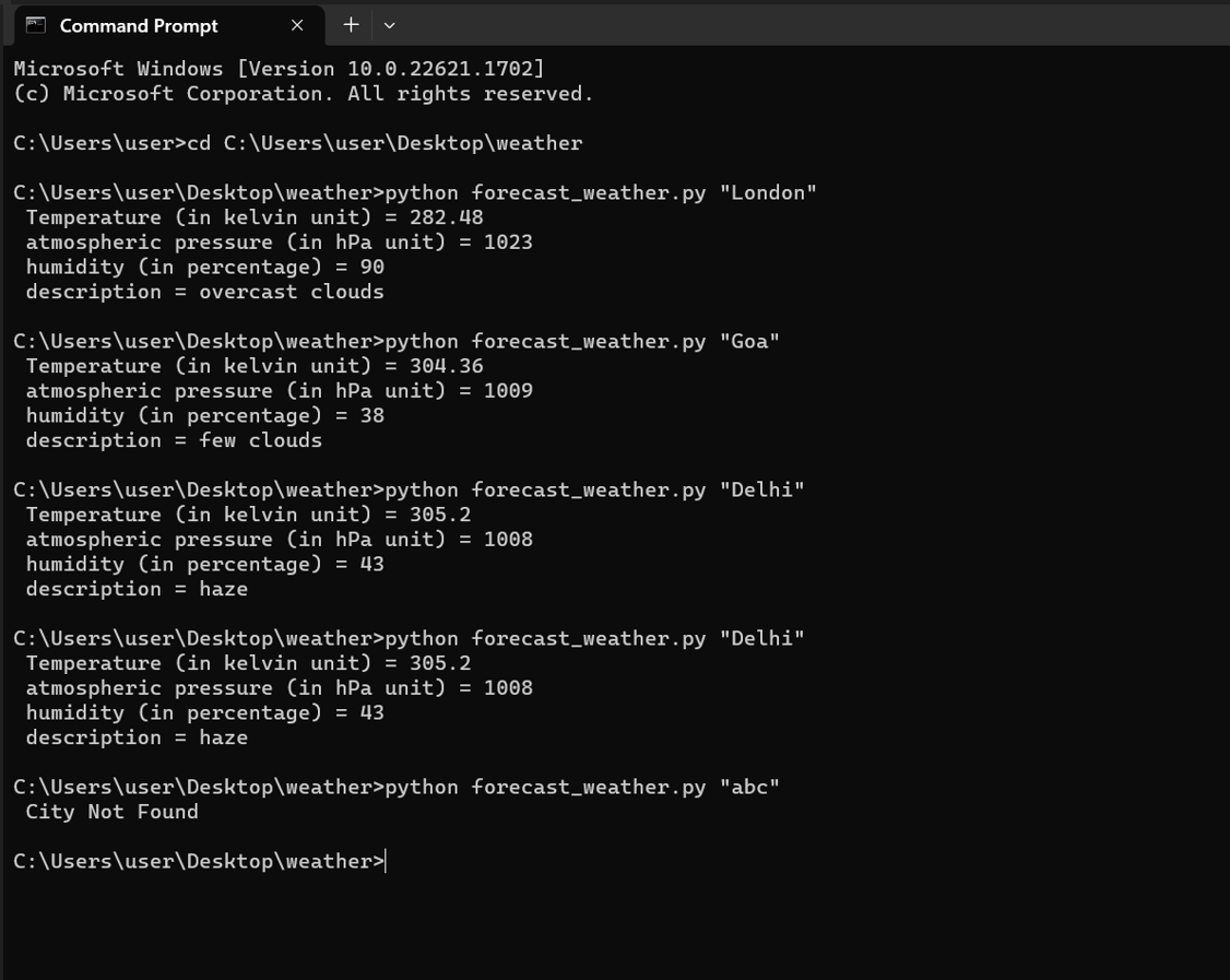 GitHub - KeplerInCoding/CurrentWeather-CLITool