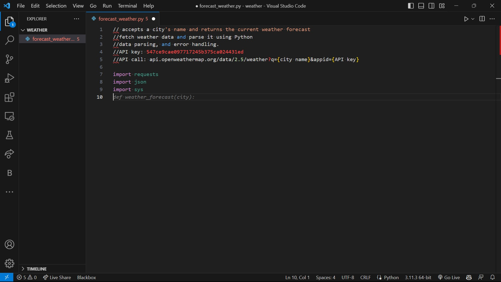 GitHub - KeplerInCoding/CurrentWeather-CLITool