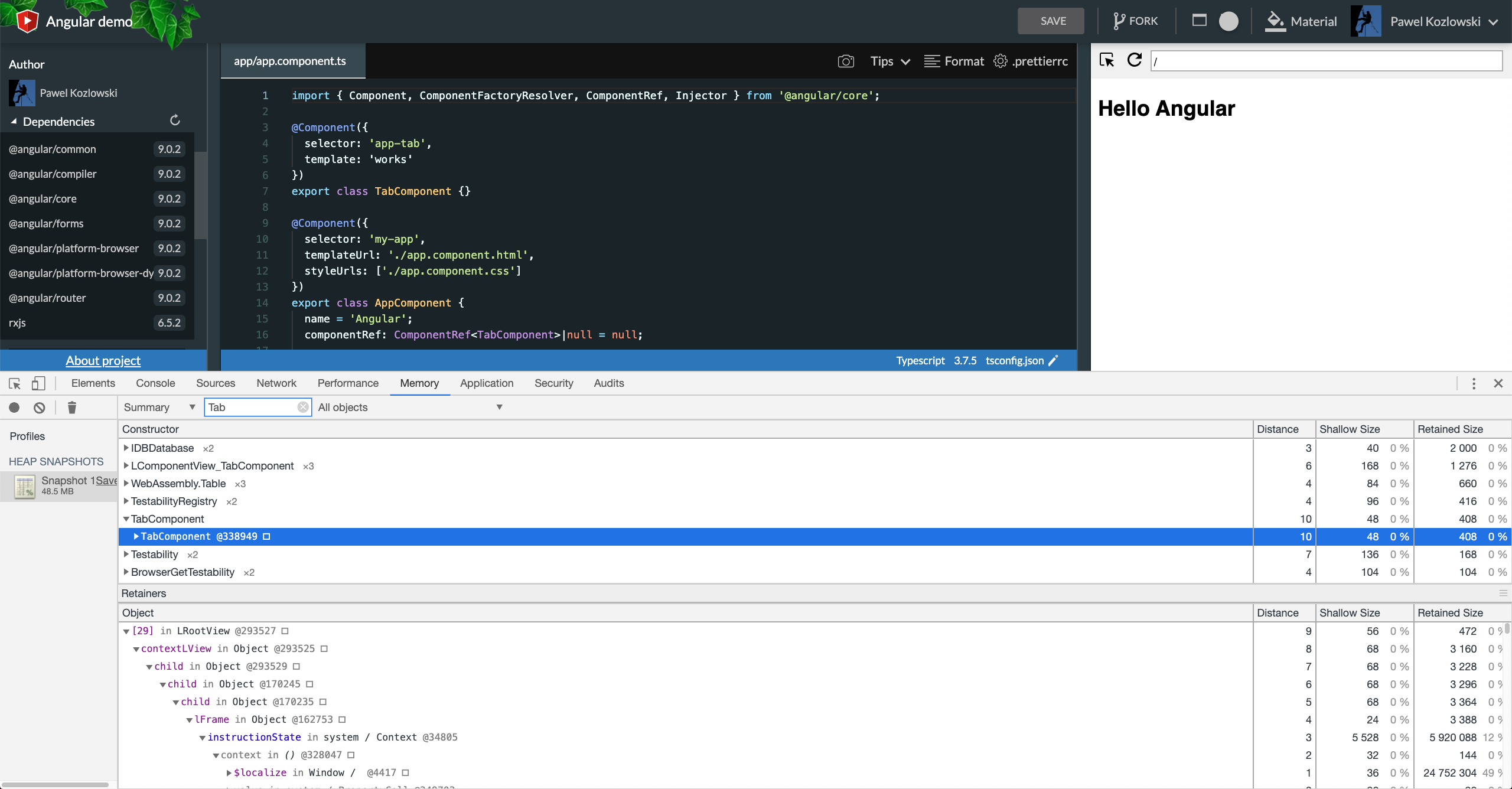 Ivy Is Leaking Memory · Issue 35164 · Angularangular · Github 7901