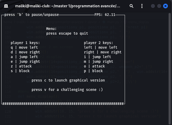 GitHub - CatharsisCoding/FOFANA_PA_PROJECT: python game in terminal ...