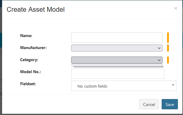 Empty drop down lists when creating asset (6.0.0 RC4 build 6754 ...