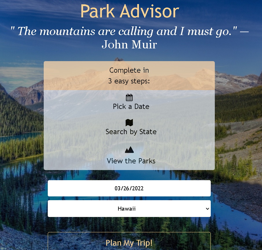 GitHub - jakecodev/Park-Advisor
