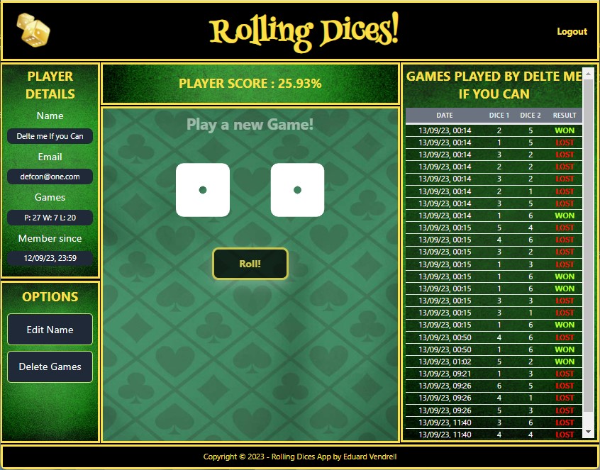 GitHub - Edvenan/API-REST_and_REACT-JS-CLIENT: Dice Game application ...
