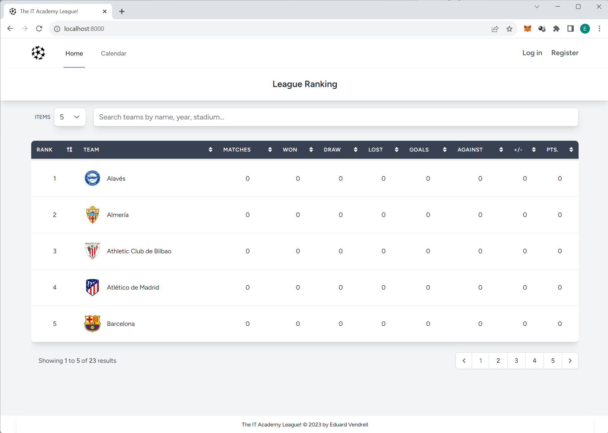 GitHub - Edvenan/Laravel-PHP-Livewire-Sports-League-App: League ...