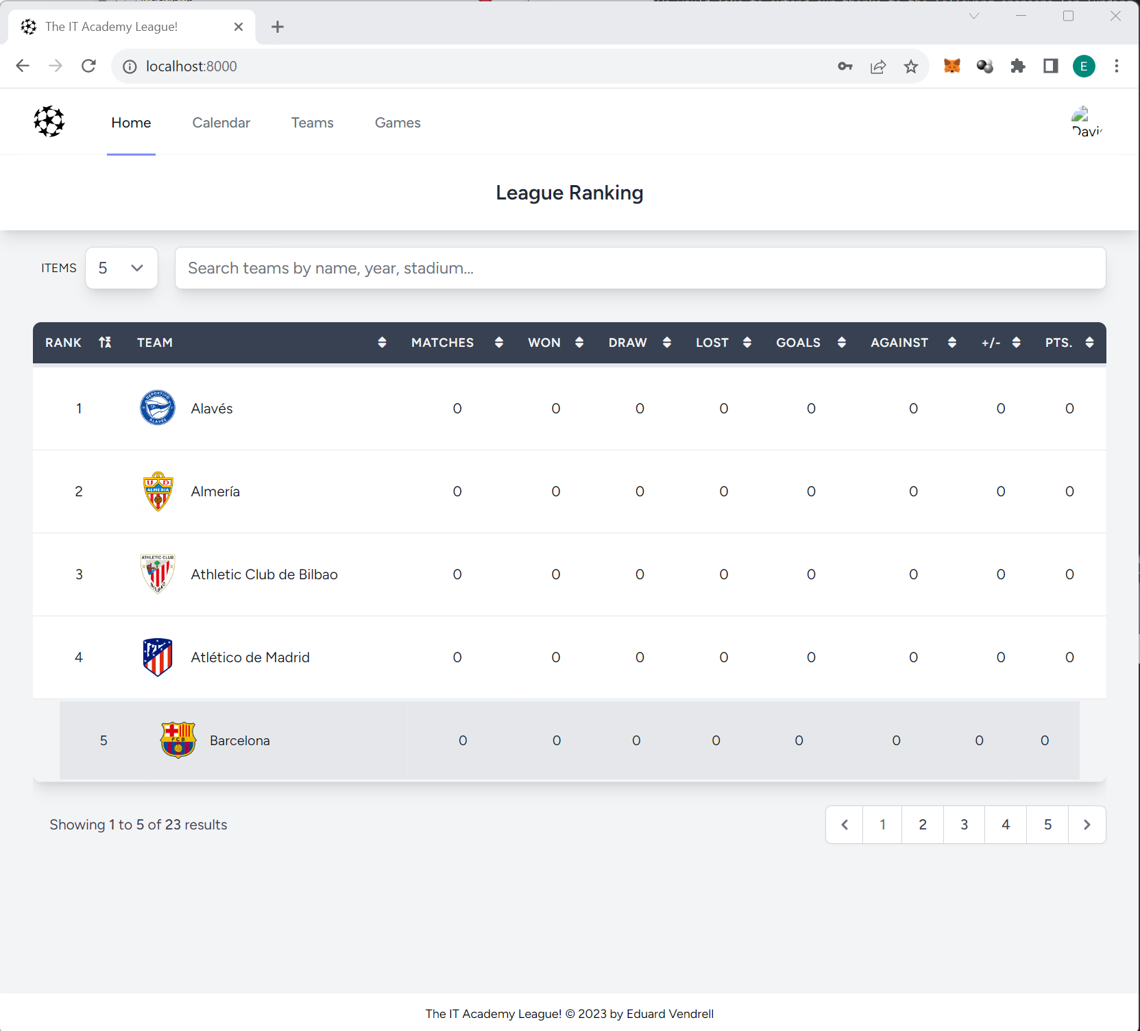 GitHub - Edvenan/Laravel-PHP-Livewire-Sports-League-App: League ...