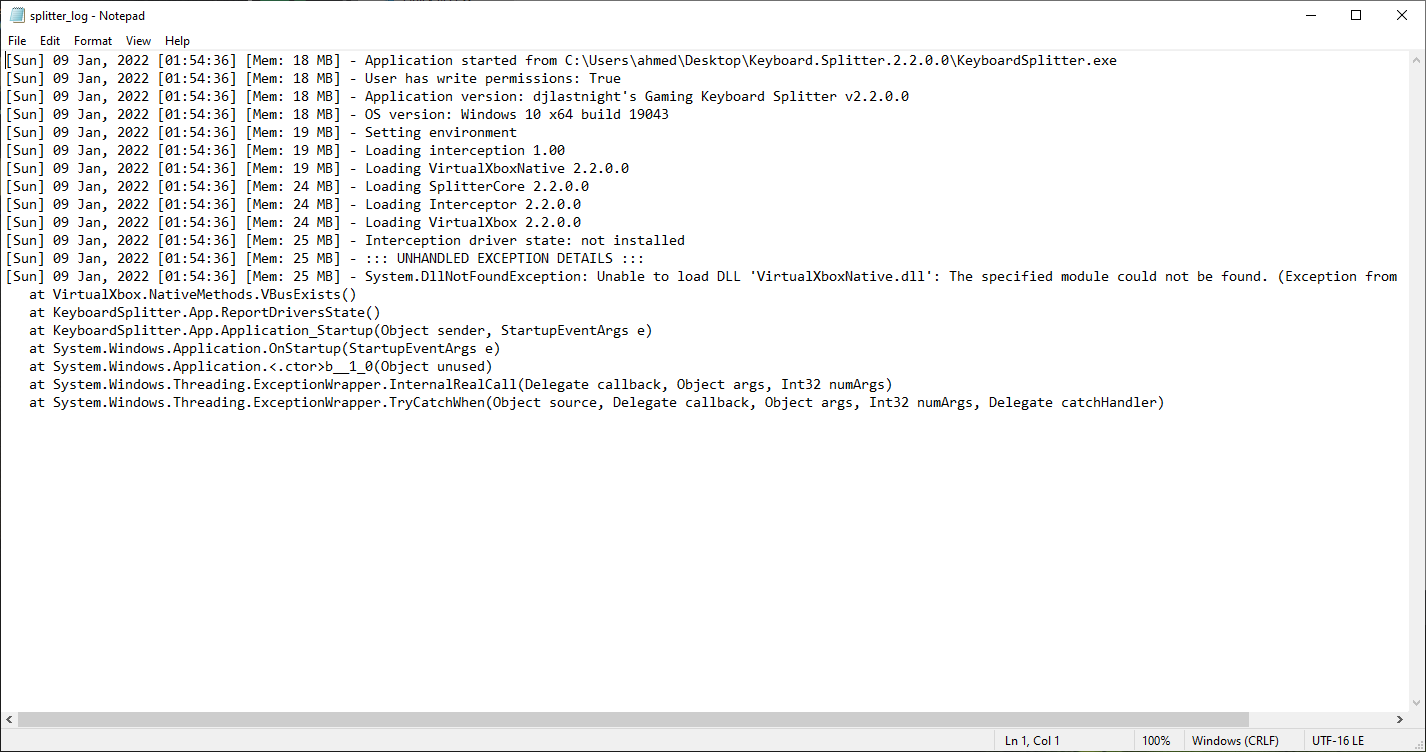 i cant Open keyboard splitter any help?? · Issue #121 · djlastnight/KeyboardSplitterXbox · GitHub