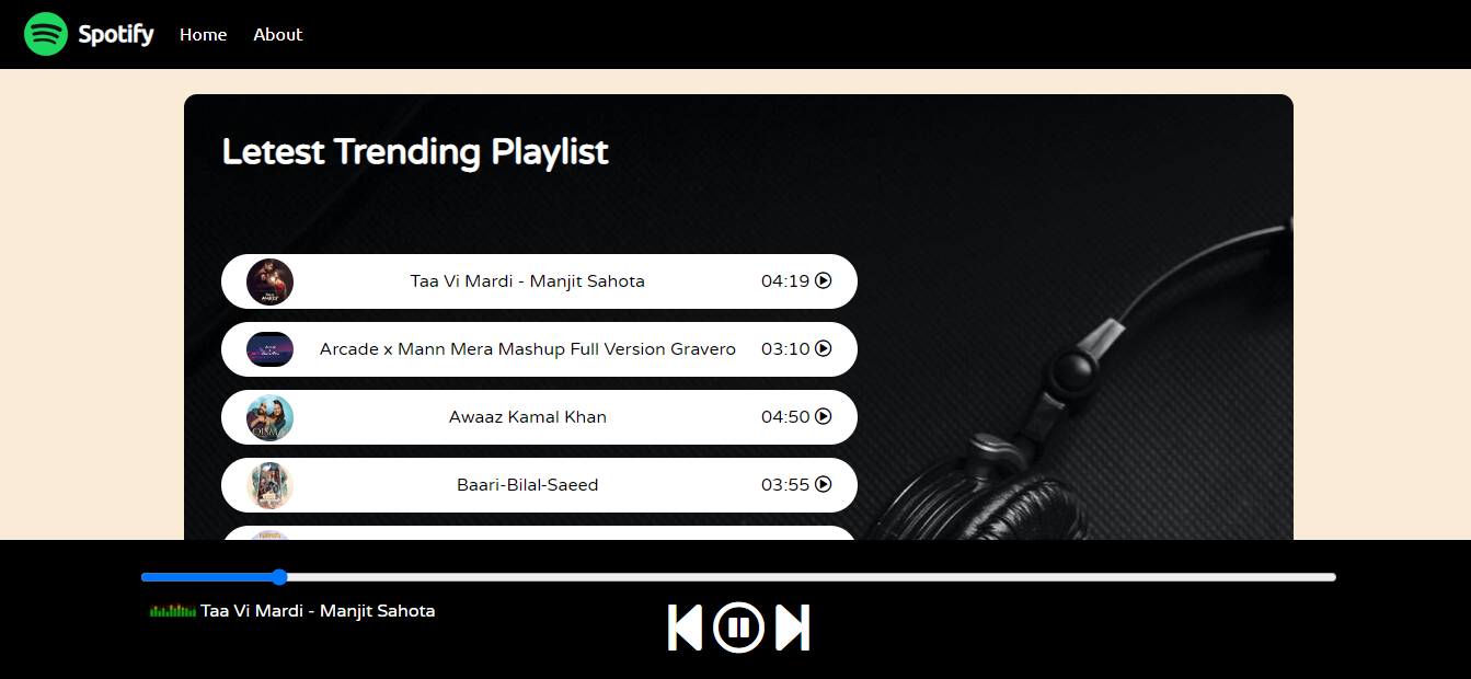 GitHub - amanbiwal98/Spotify_Clone_Web_Page