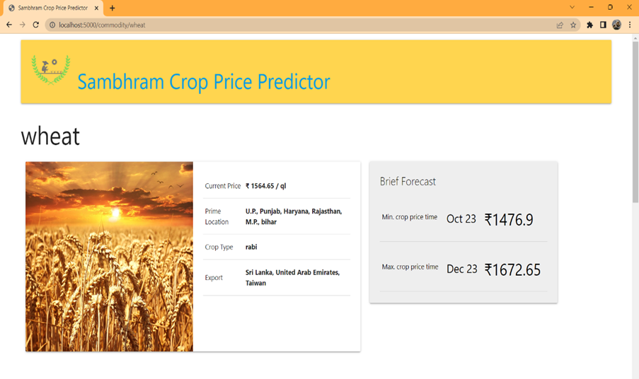 GitHub - ssneelu13/Sambhram_Crop_Price_Predictor