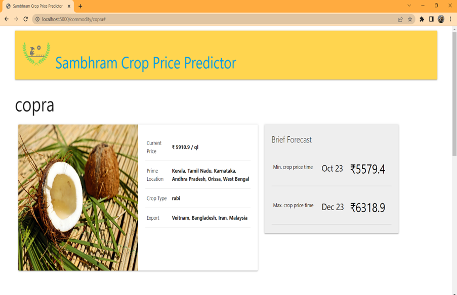 GitHub - ssneelu13/Sambhram_Crop_Price_Predictor