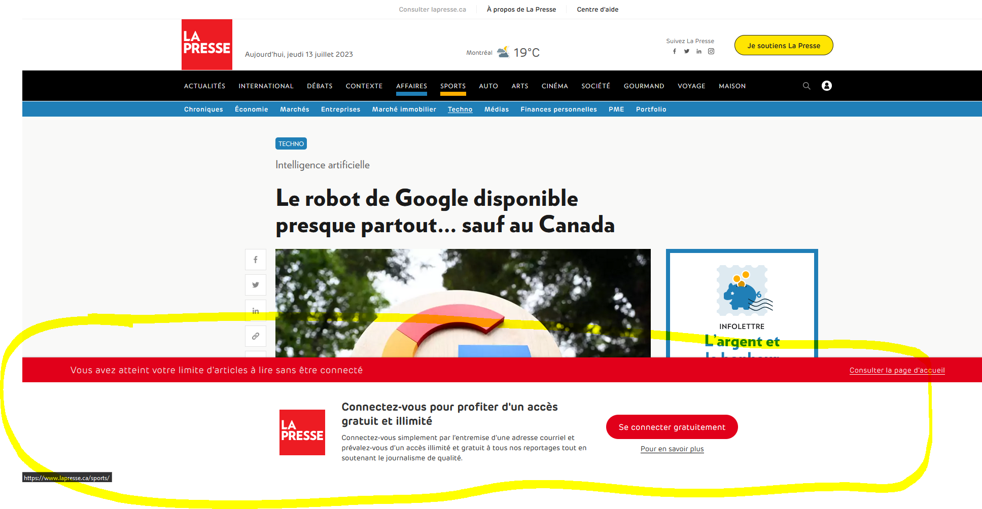 lapresse.ca: nuisance · Issue #19015 · uBlockOrigin/uAssets · GitHub