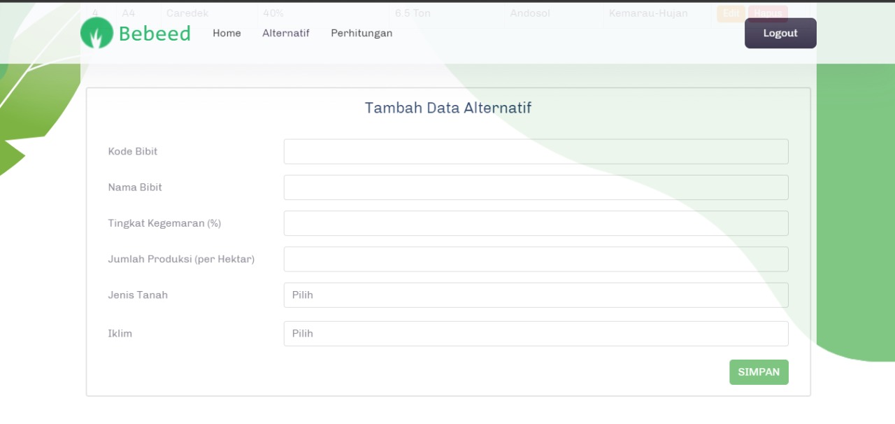 GitHub - izzatirozana/SPK_Metode-Topsis: Pembuatan Aplikasi Bebeed yang mengimplementasikan ...