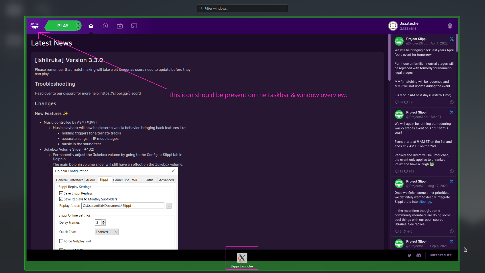 [UI] Default X11 Icon On Linux · Issue #393 · project-slippi/slippi-launcher · GitHub