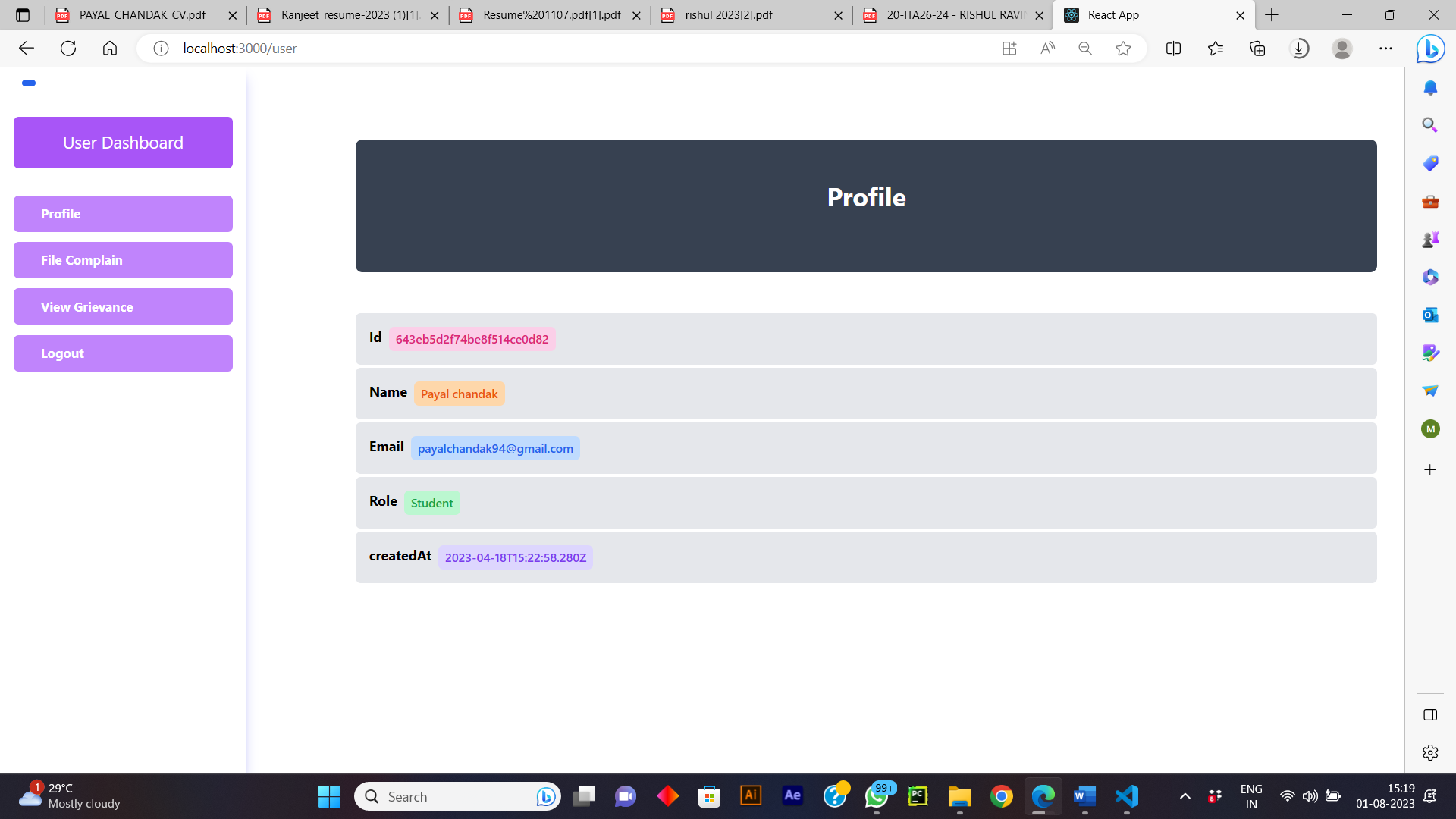 GitHub - chandakpayal/Quibble-complain-Managment-System