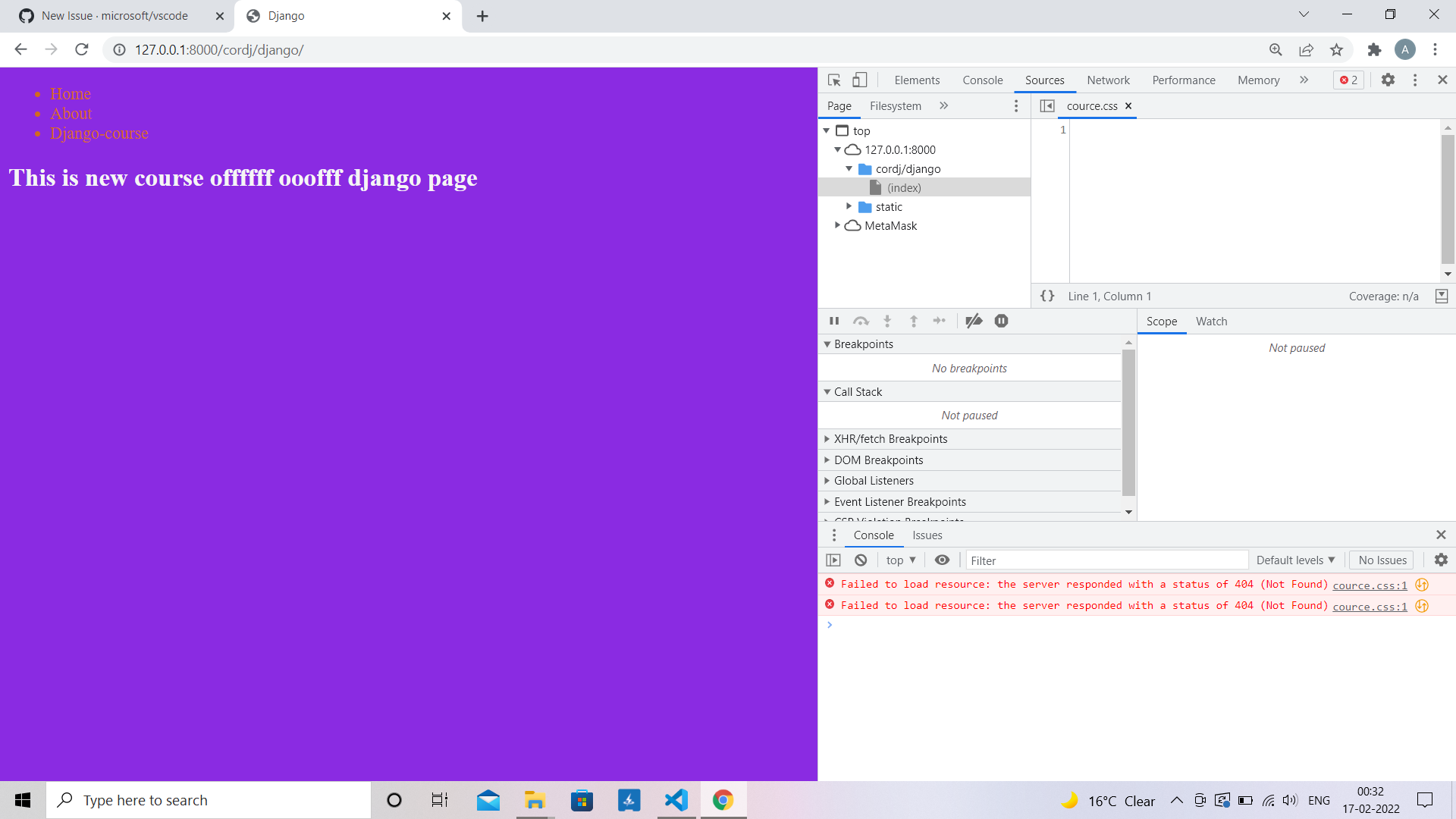 unable to load static files · Issue #143231 · microsoft/vscode · GitHub
