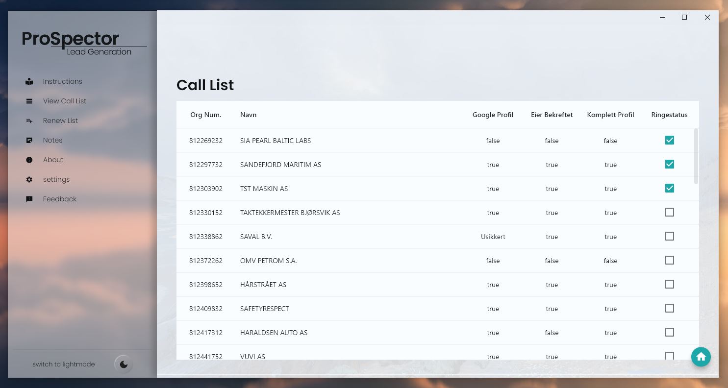 GitHub - Borgerod/ProSpector: [Commissioned by client] Lead Generation ...