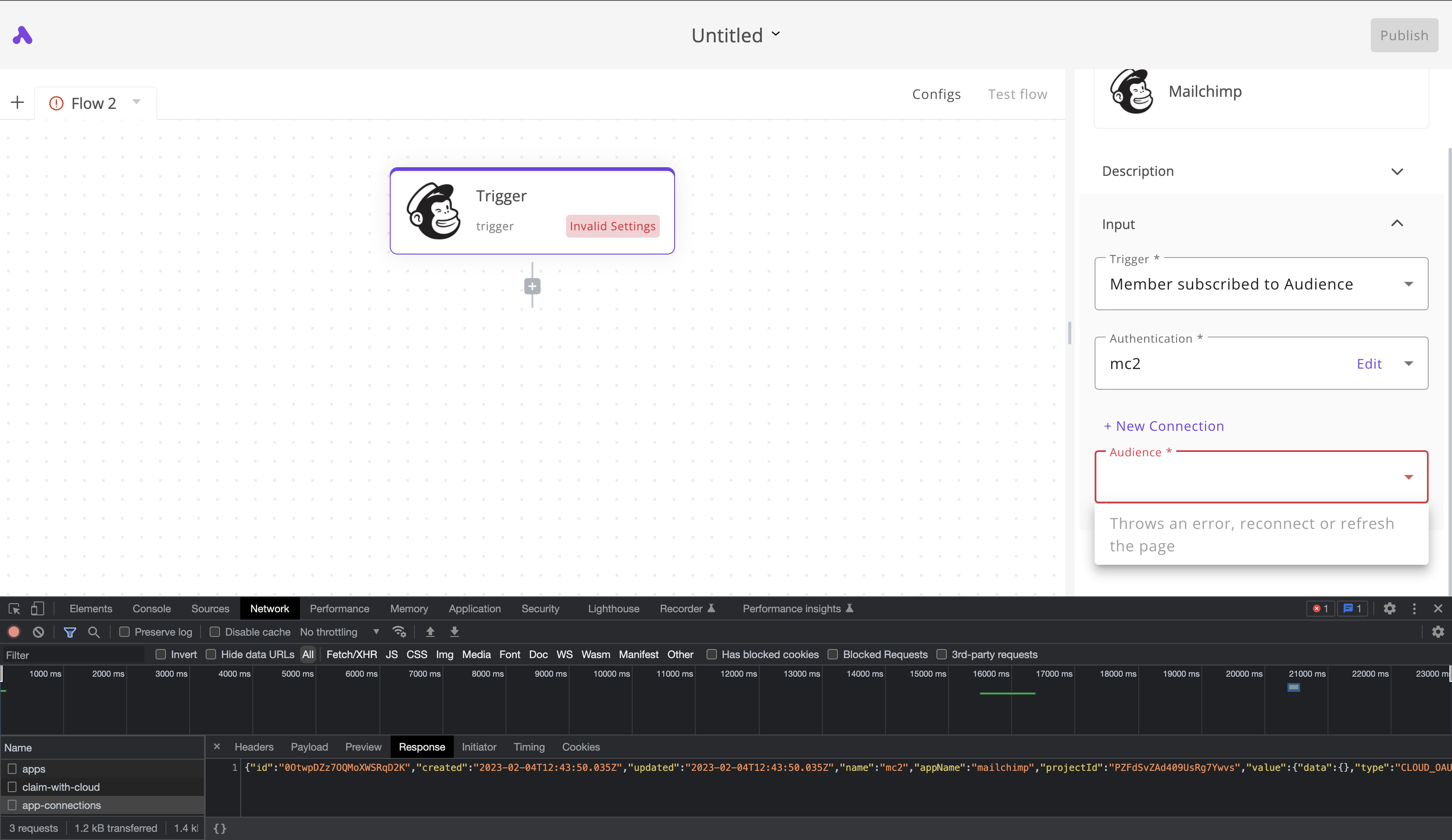 [BUG]: MailChimp errors on Audience list · Issue #464 · activepieces/activepieces · GitHub