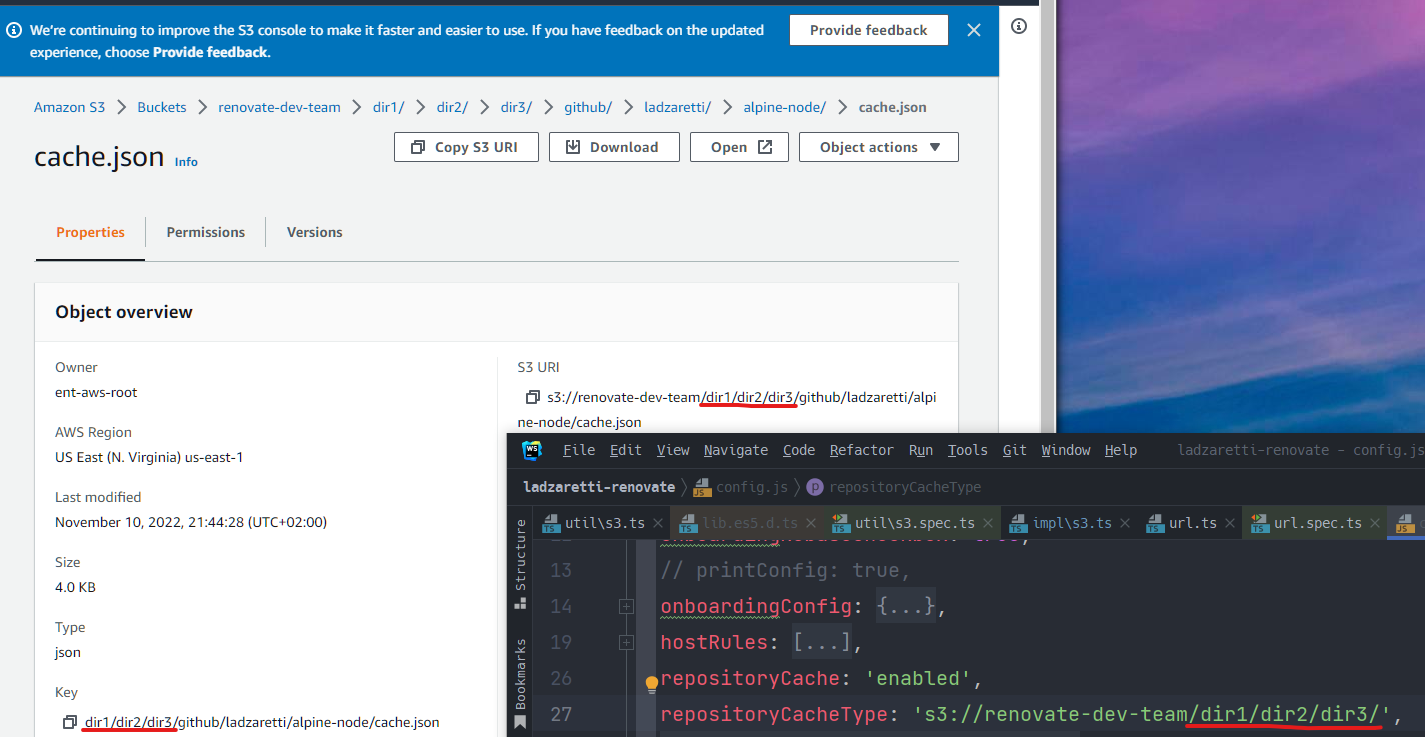 S3 repository cache - support user configured folder hierarchy · Issue #18864 · renovatebot ...