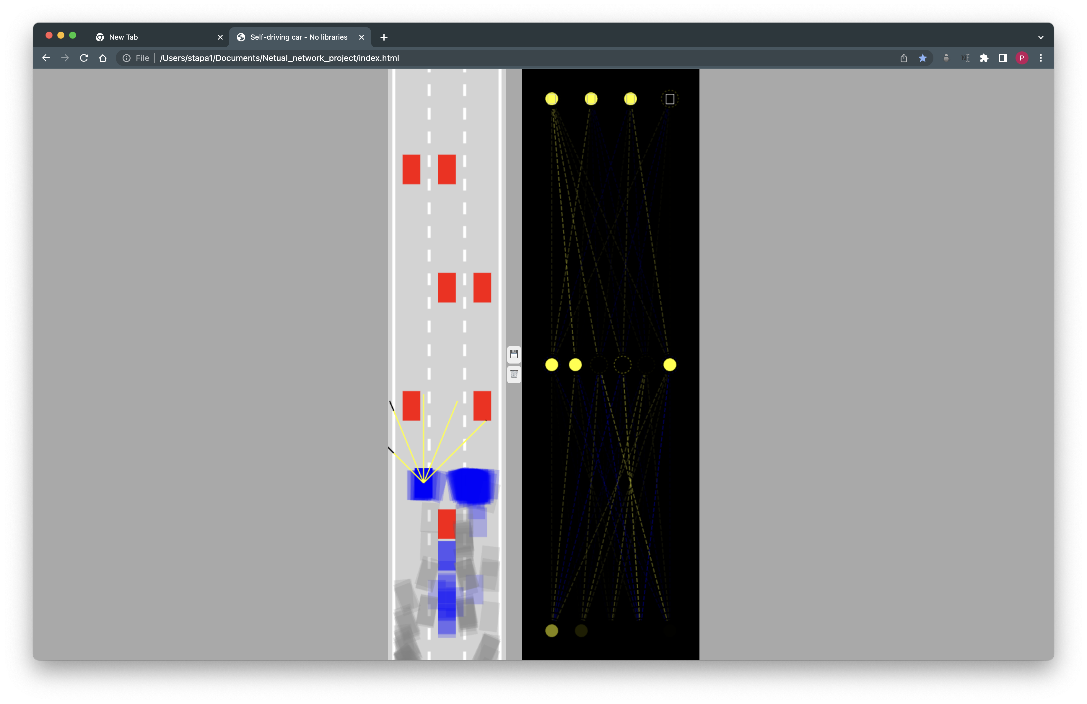 Github Stapa1 Self Driving Car Self Driving Car Using Neural Networks With Java Script Html