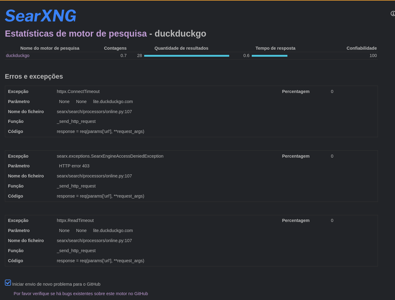 Bug: duckduckgo engine · Issue #1854 · searxng/searxng · GitHub