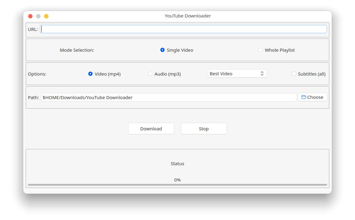Github Yzu1103309youtube Downloader Download Youtube Videos And Audio With Ease Gui For Yt 