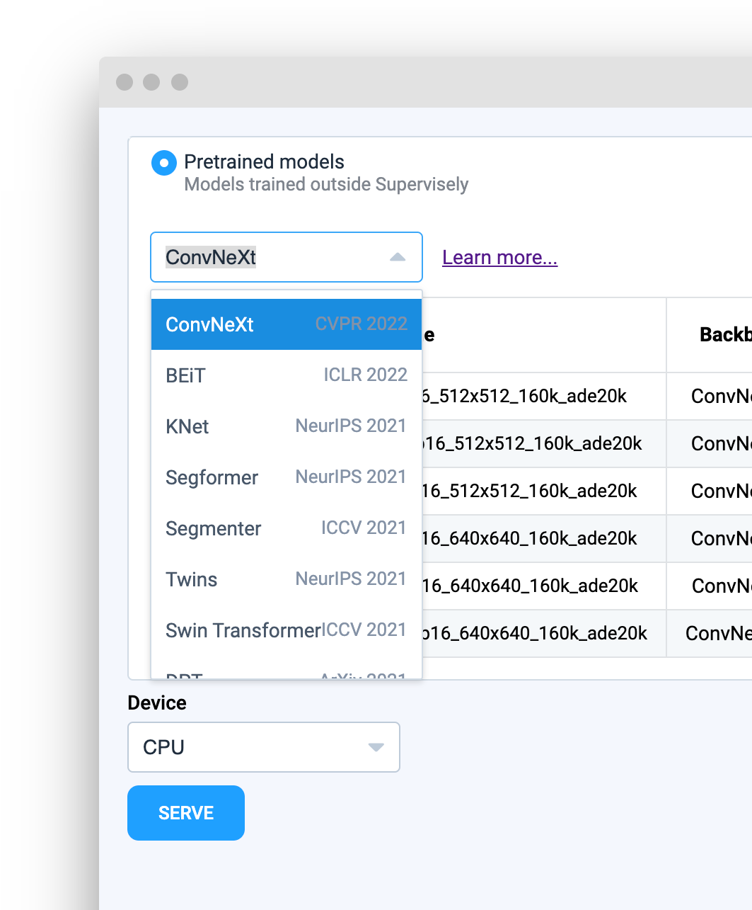 Default GUI template customization - Supervisely