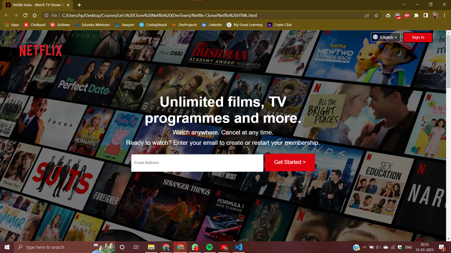 GitHub - niharika1102/Netflix-Clone: I have made this clone of landing ...