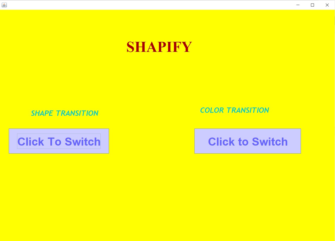 GitHub - pankti13/Shapify: A Java based web application that displays random colors of a ...