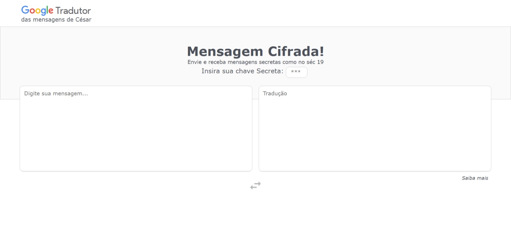 GitHub - Tati-Mendonca/Cifra-de-Cesar: O Google Tradutor das mensagens de César foi desenvolvido ...