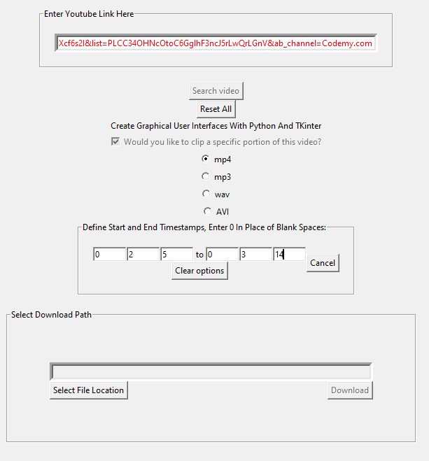 GitHub - MeherzadA/YouTube-Downloader-Tkinter