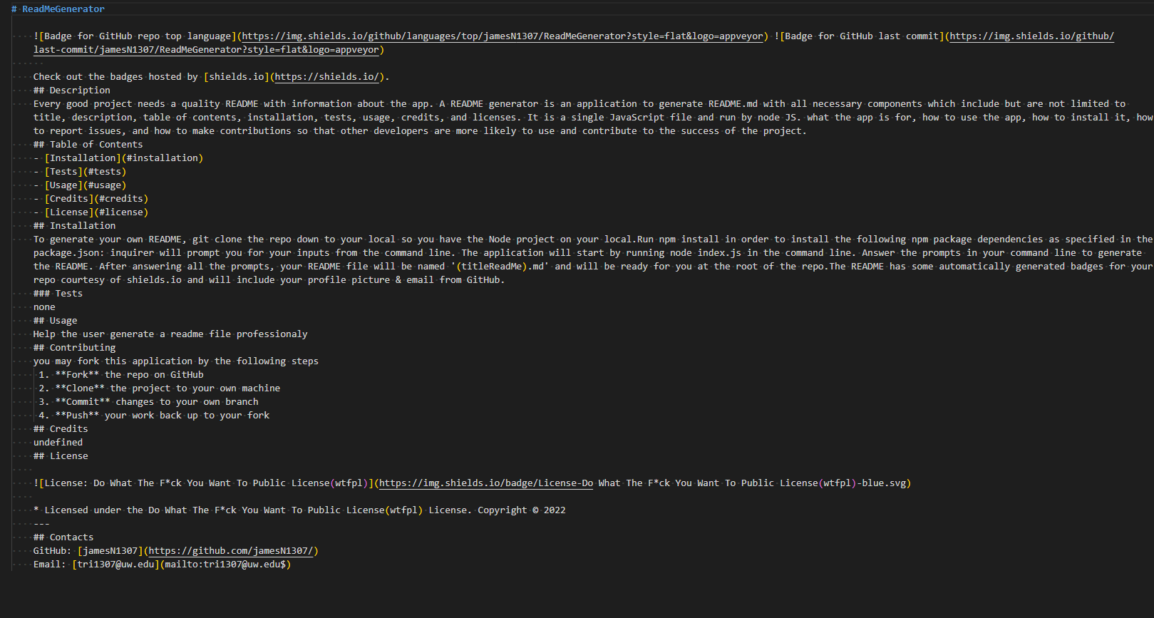 GitHub - jamesN1307/readMeGenerator