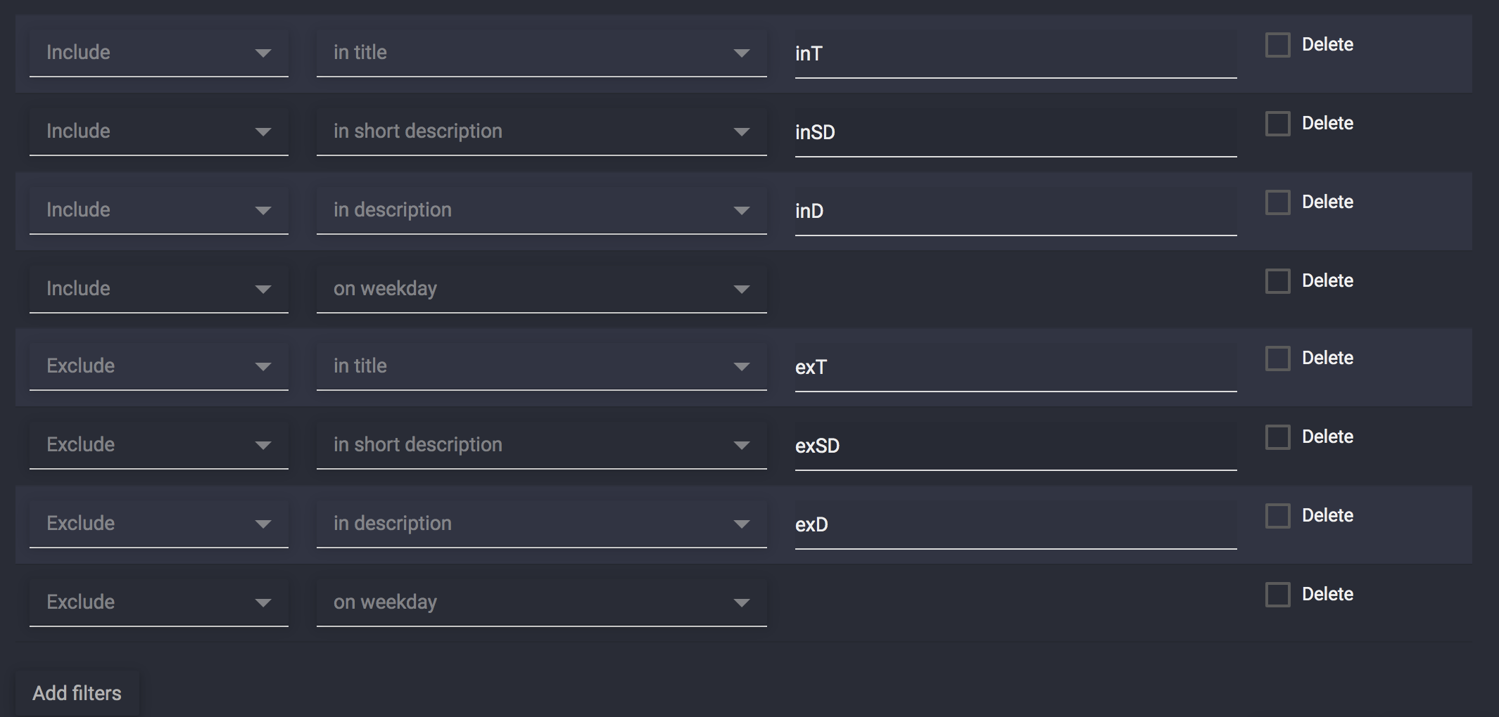 Modern - AutoTimer editor - broken filtering · Issue #1218 · E2OpenPlugins/e2openplugin ...